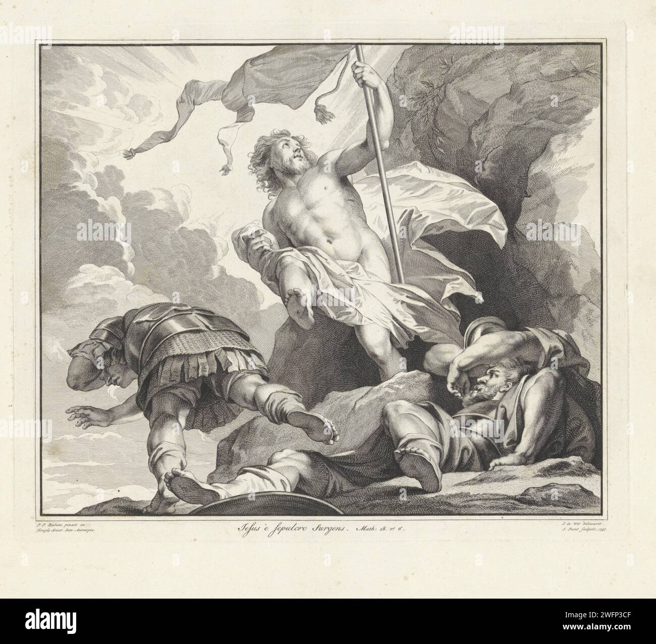 Resurrection of Christ, Jan Punt, After Jacob de Wit, after Peter Paul ...