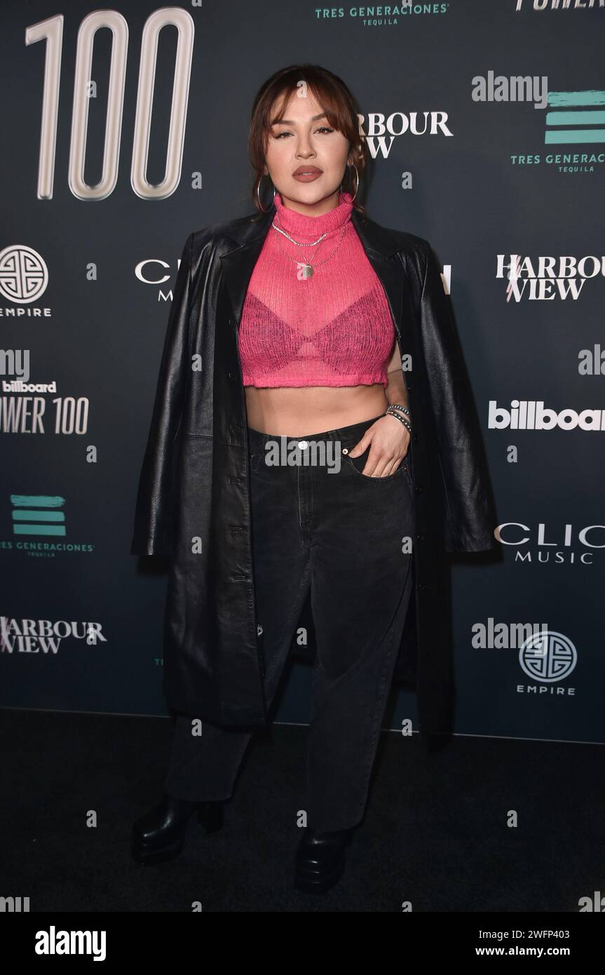 Annie Gonzalez arrives at Billboard Power 100 on Wednesday, Jan. 31 ...