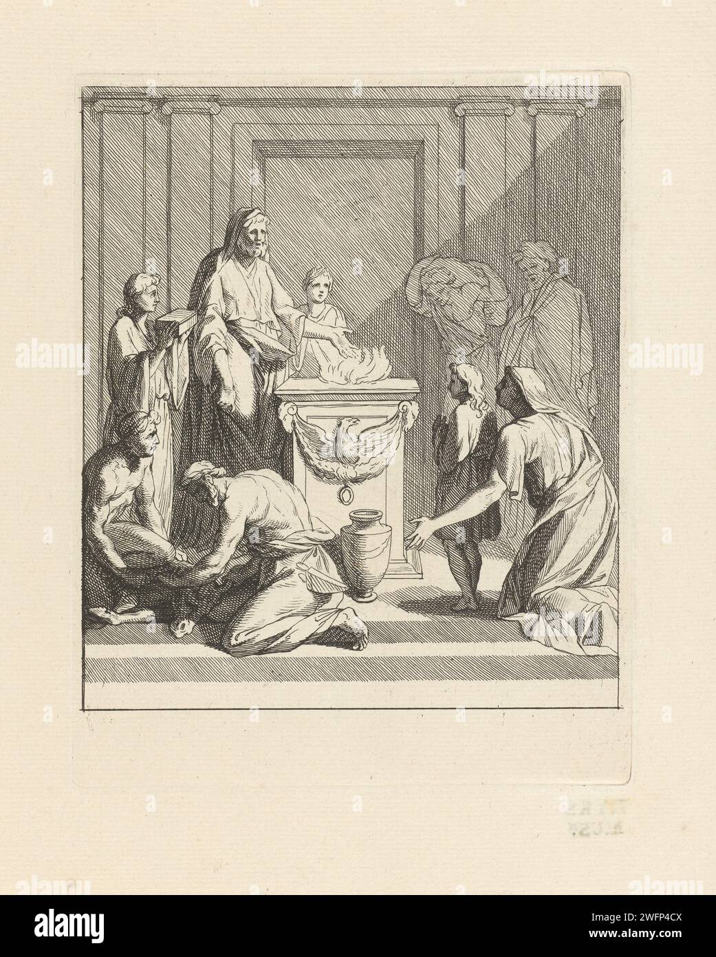 A calf is being prepared to be sacrificed, Bernard Picart (Possible ...