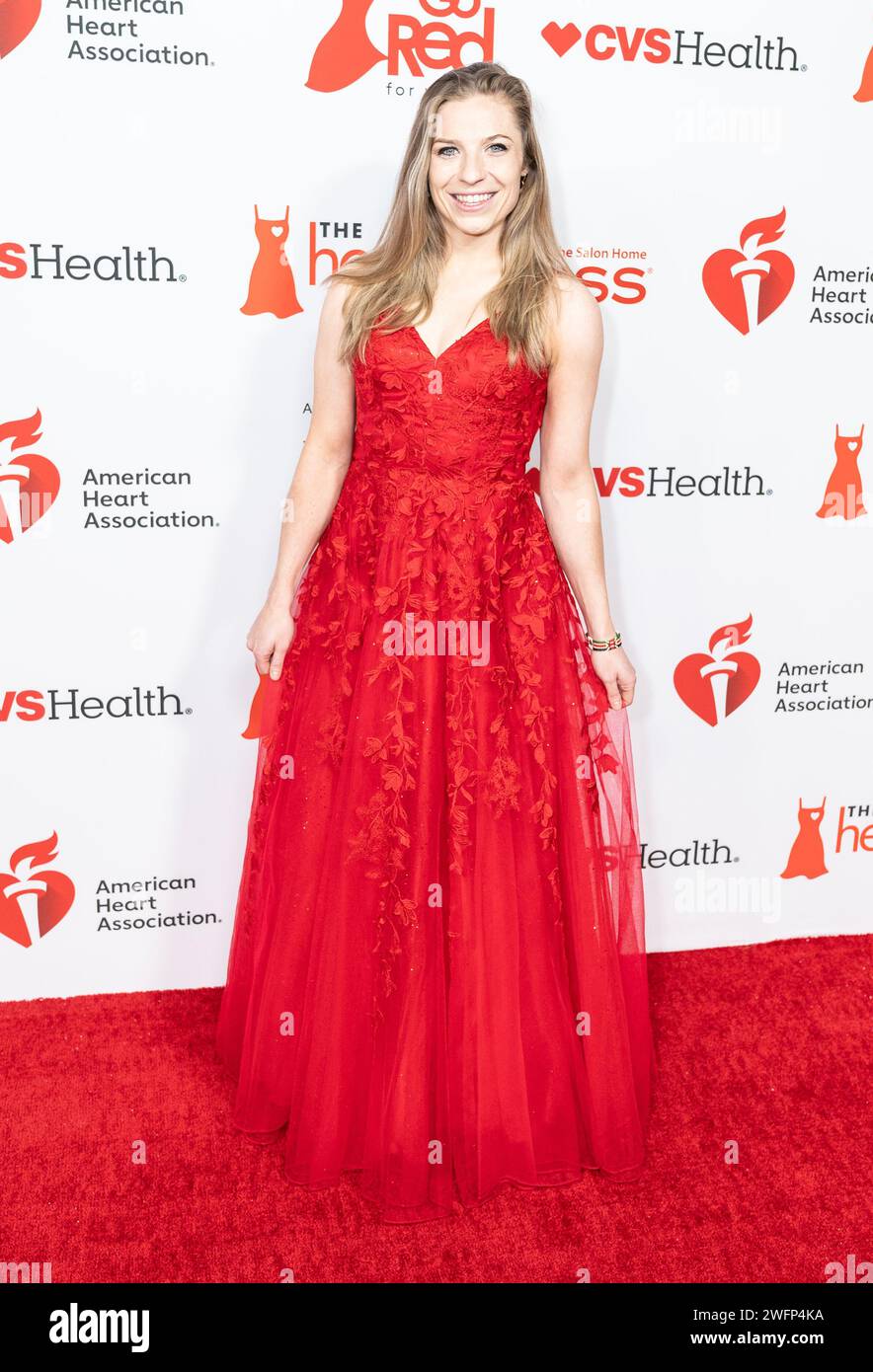 New York, USA. 31st Jan, 2024. Tori Boggs attends American Heart ...