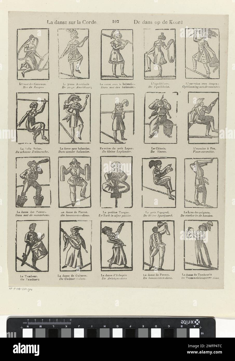 Dance on the rope / in Op de Koord, 1800 - 1833 print Leaf with 20 ...