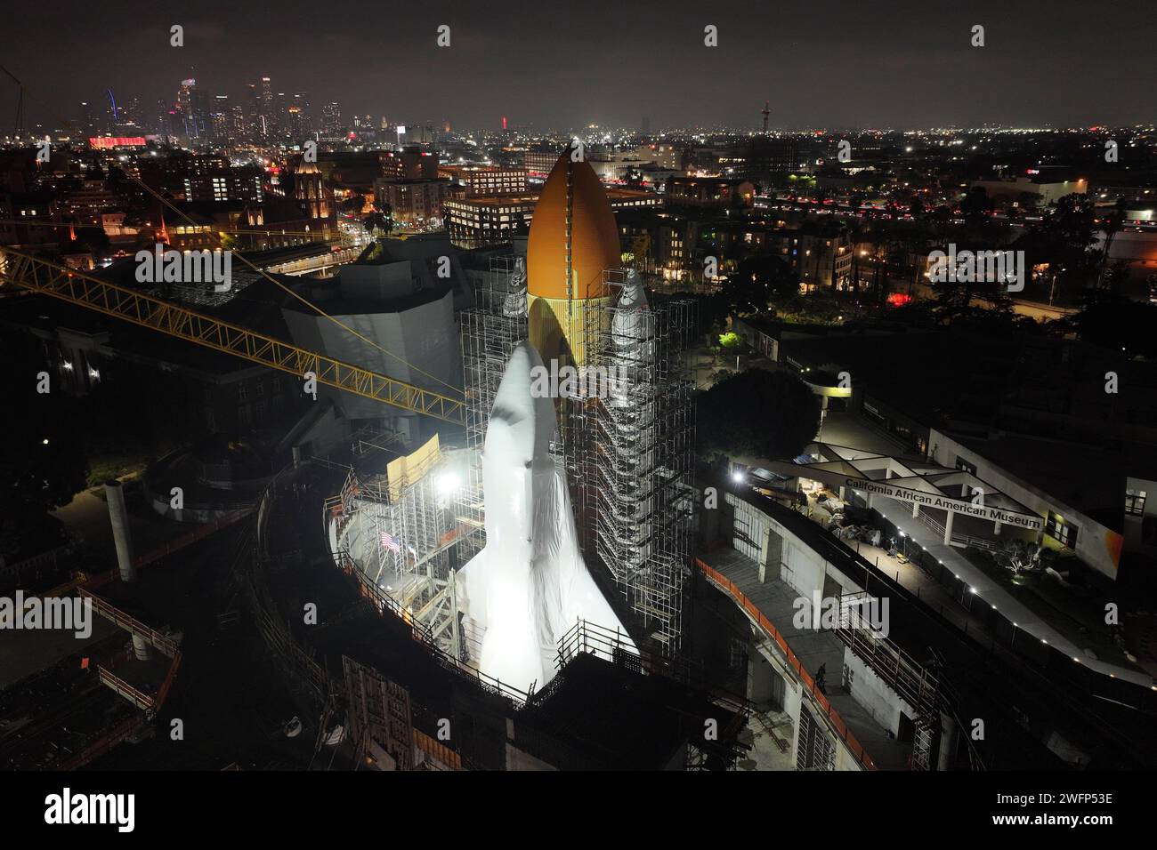 Space Shuttle Endeavour in vertical launch configuration with its two ...