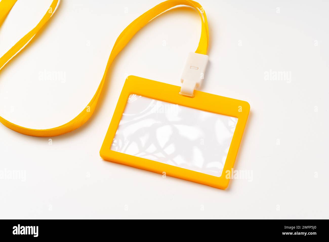 Blank bagde mockup isolated on white background Stock Photo - Alamy