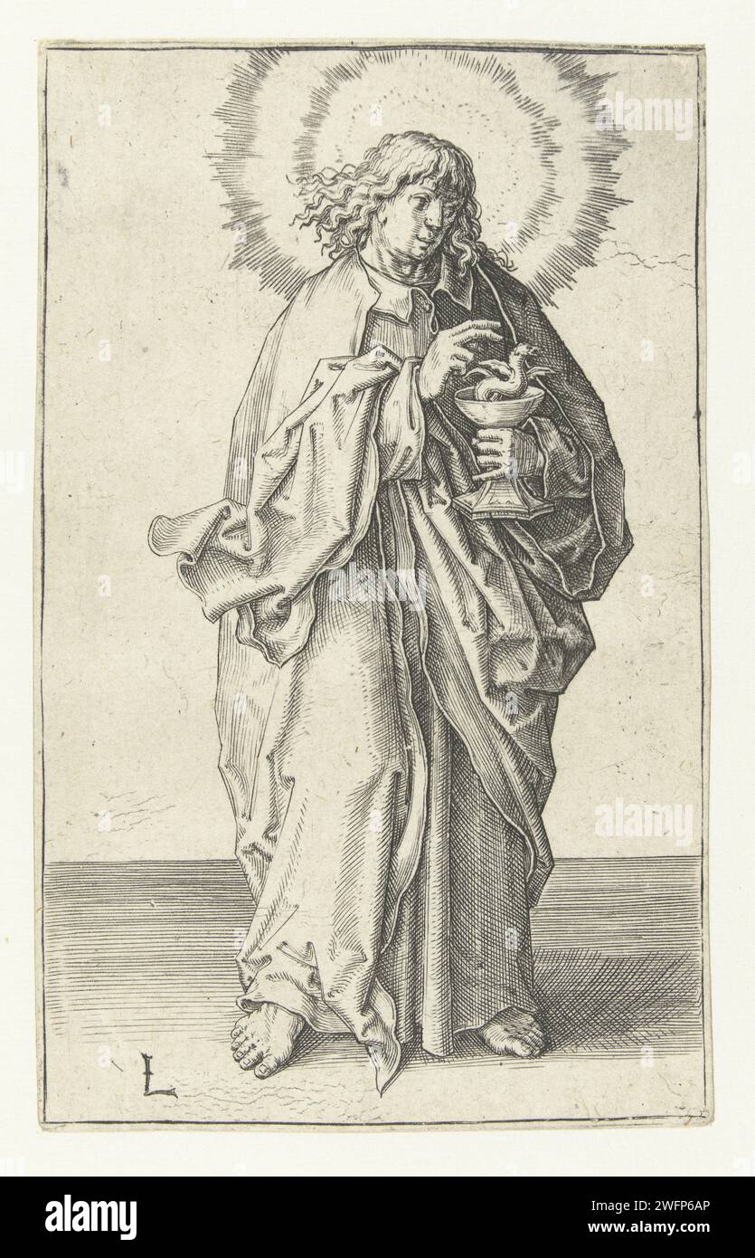 The Apostle Johannes, Lucas van Leyden, 1508 - 1512 print Johannes de ...
