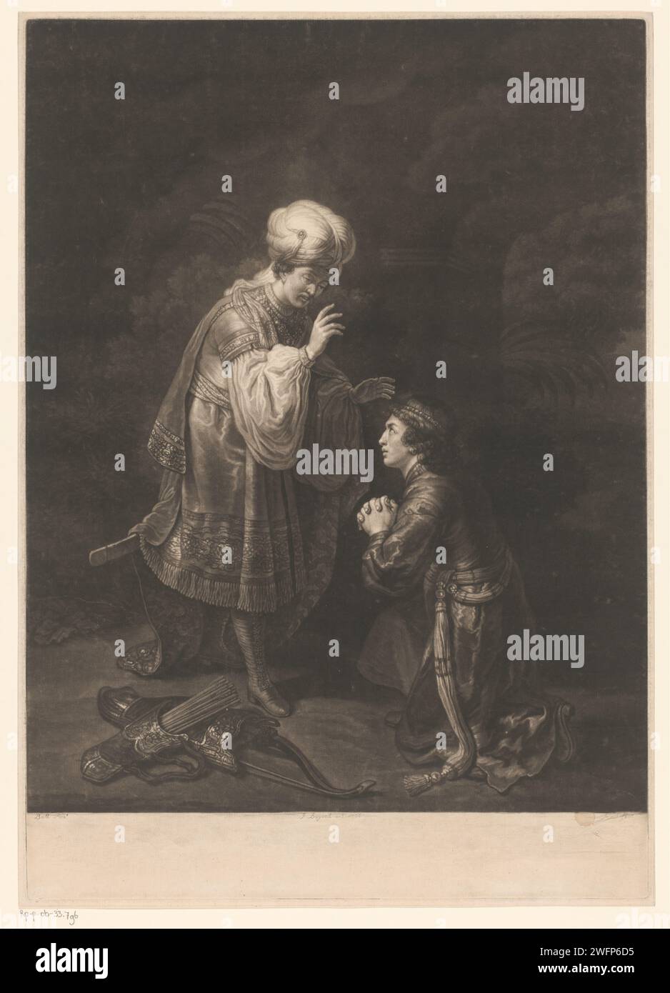 Reconciliation of David and Absalom, Johann Gottfried Haid, After ...