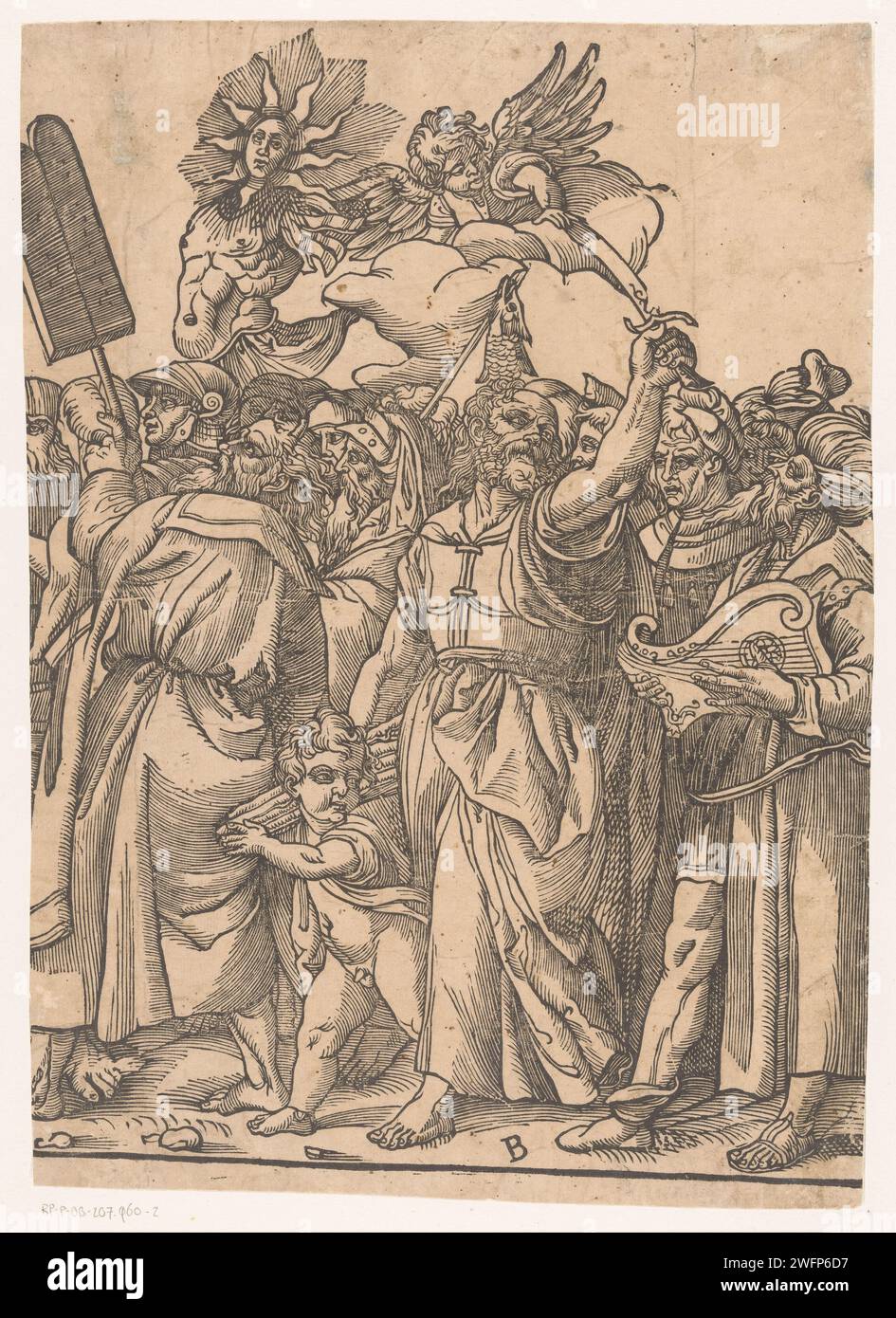 Triumph of Christ (second part), Andrea Andreani, After Titian, c. 1510 ...