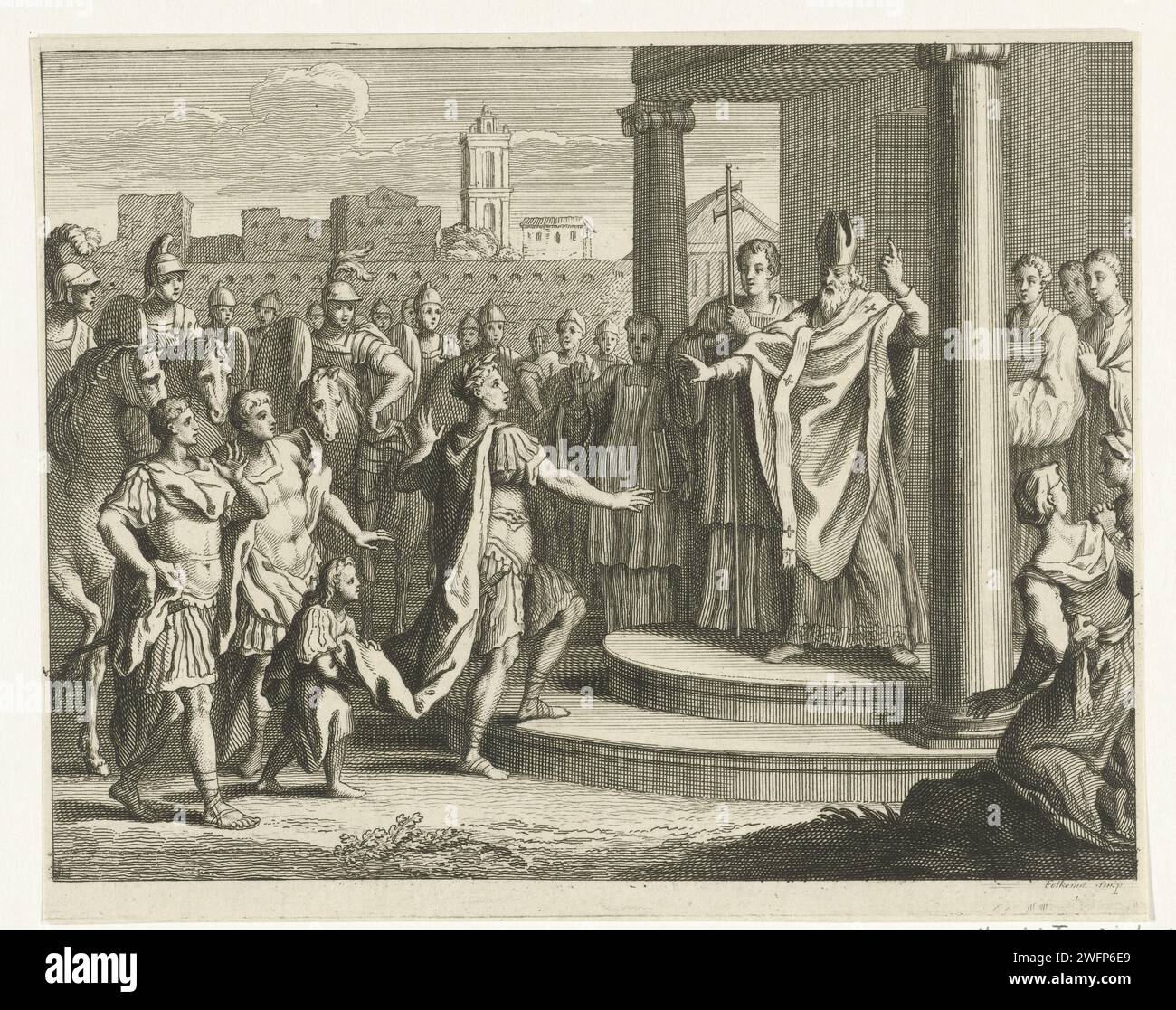 Christianization of Constantijn de Grote, Jacob Folkema, 1702 - 1767 ...