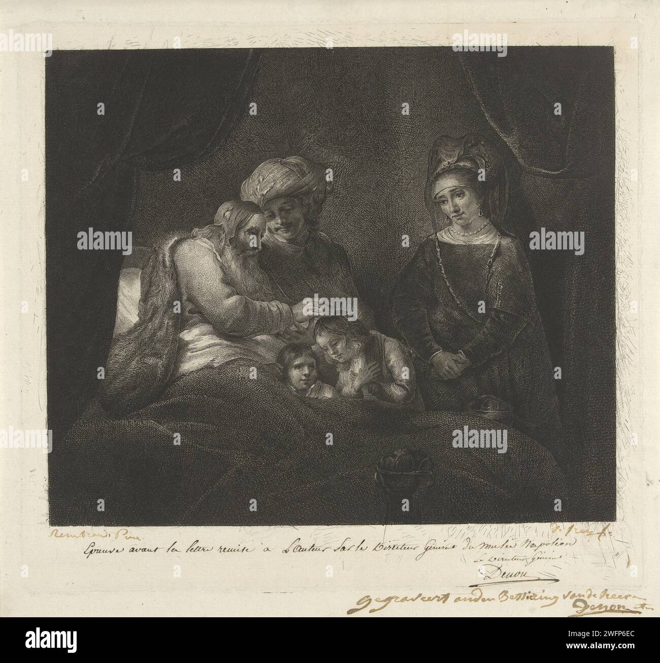 Jacob blessing his sons hi-res stock photography and images - Alamy