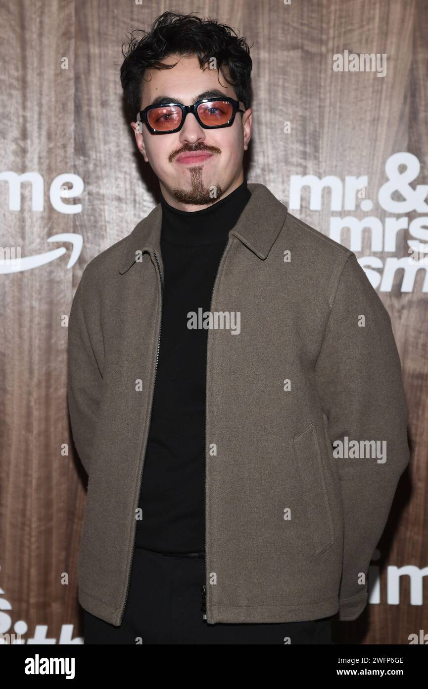 New York, USA. 31st Jan, 2024. Michael Egues attends the premiere of ...
