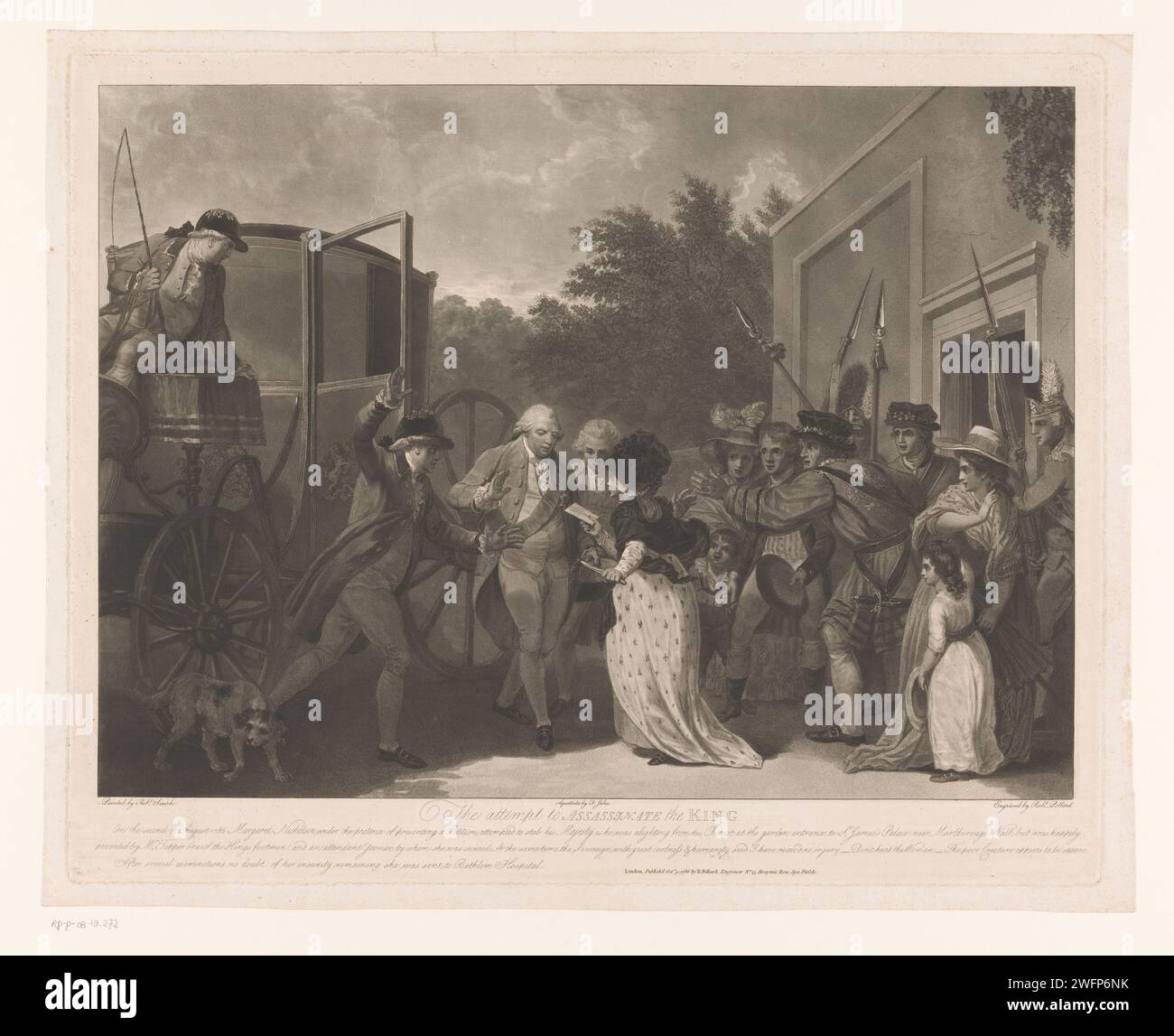 Attempt to kill the king, Robert Pollard (I), after Robert Smirke, 1786 ...