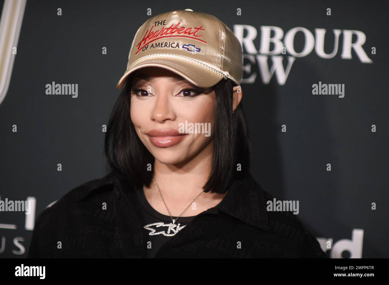 Ebie arrives at Billboard Power 100 on Wednesday, Jan. 31, 2024, at ...