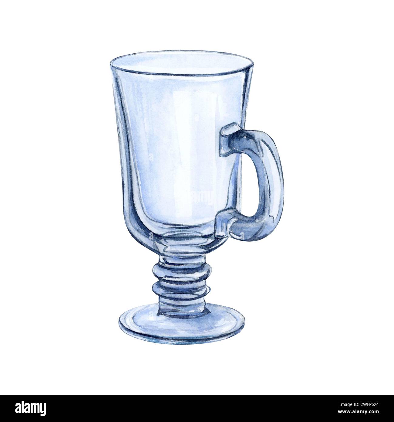 Crystal goblet drawing Cut Out Stock Images & Pictures - Alamy