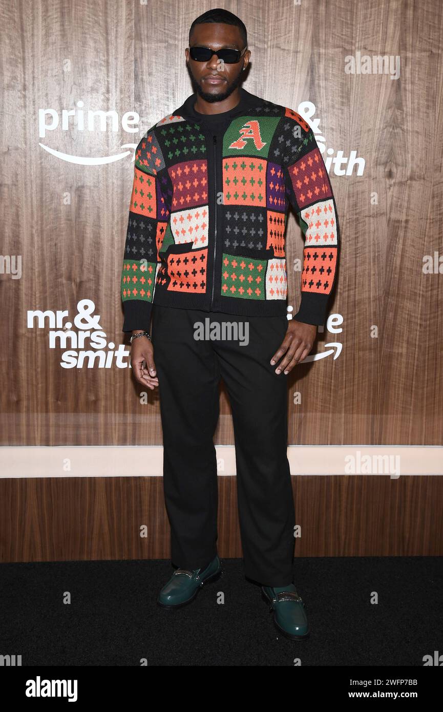New York, USA. 31st Jan, 2024. Tyshon Lawrence attends the premiere of ...