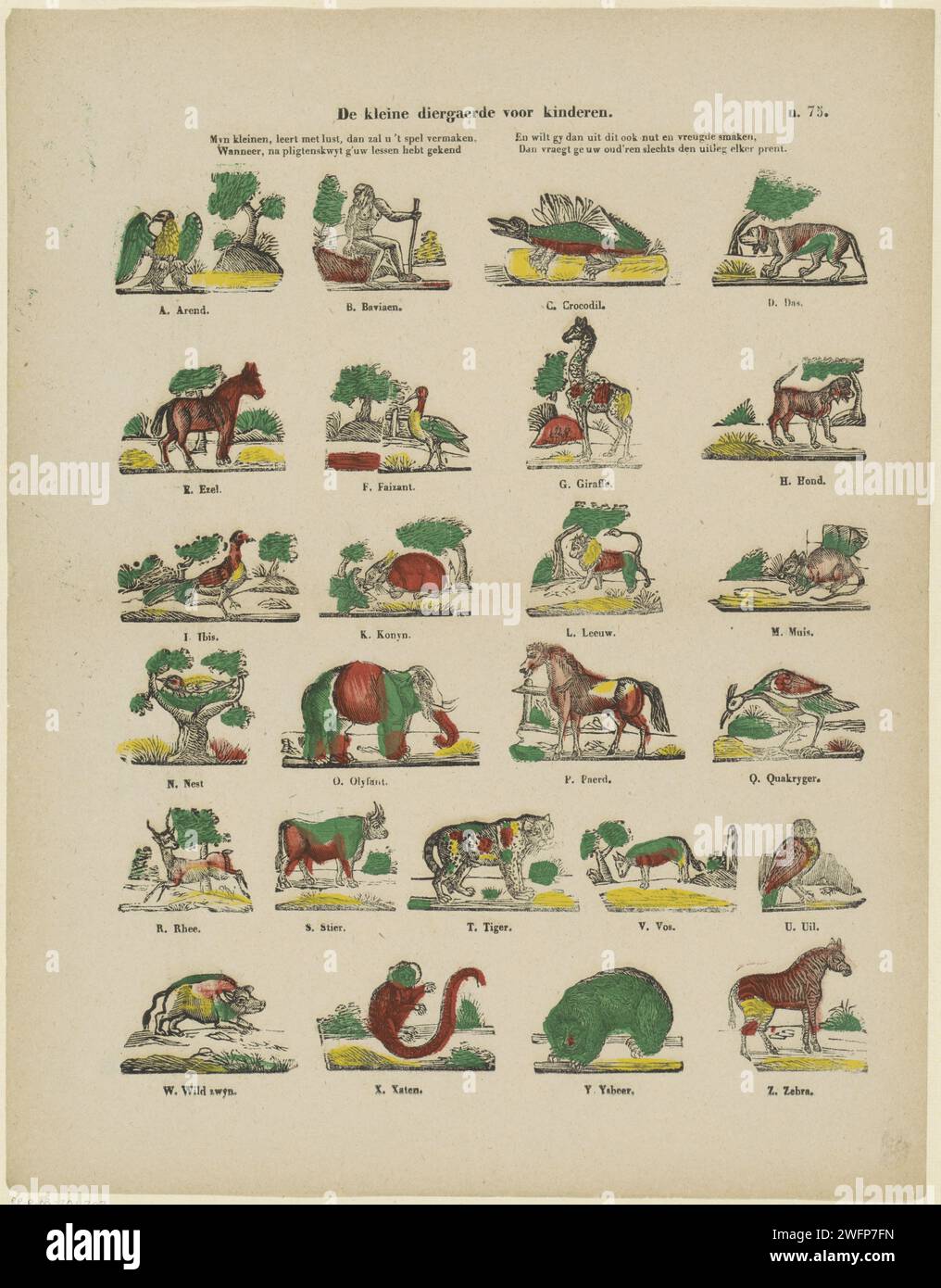 De Kleine Diergaerde for children, Franciscus Antonius Beersmans, 1866 ...