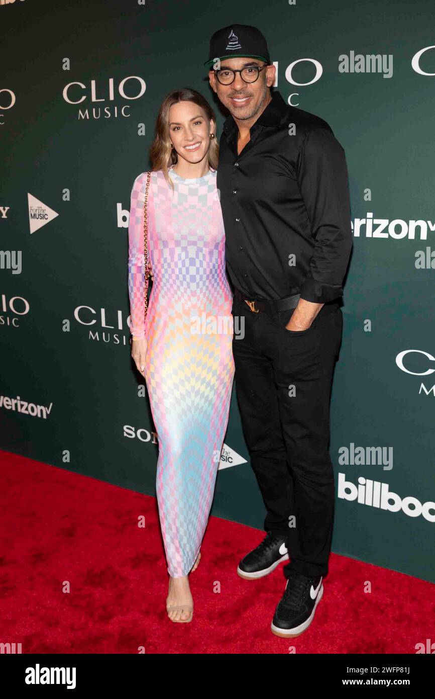 Los Angeles, USA. 31st Jan, 2024. Britt Burton and Harvey Mason Jr ...