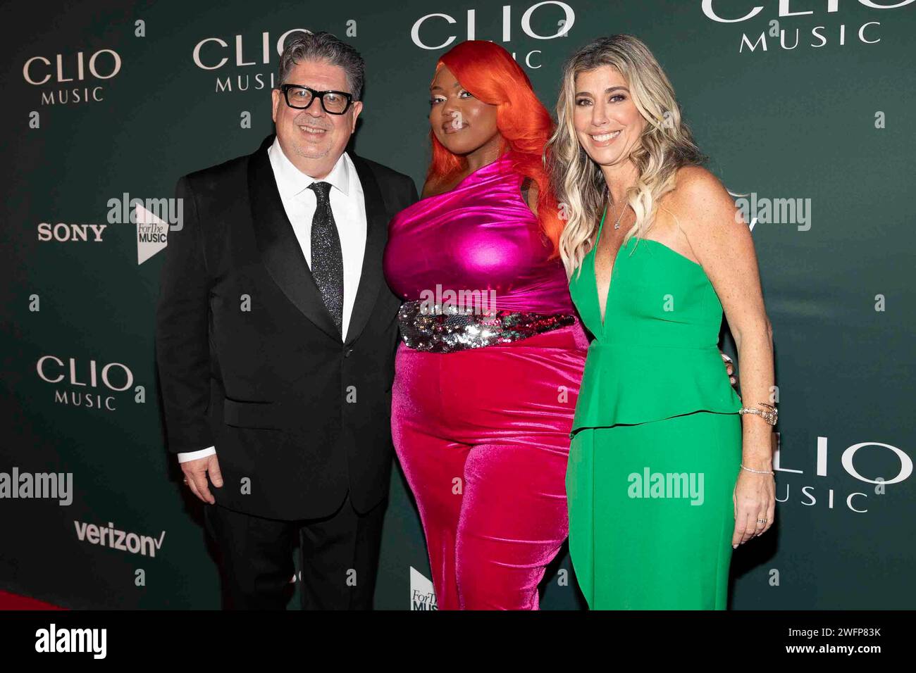 Los Angeles, USA. 31st Jan, 2024. Michael Kauffman, Lu Kala and Nicole ...