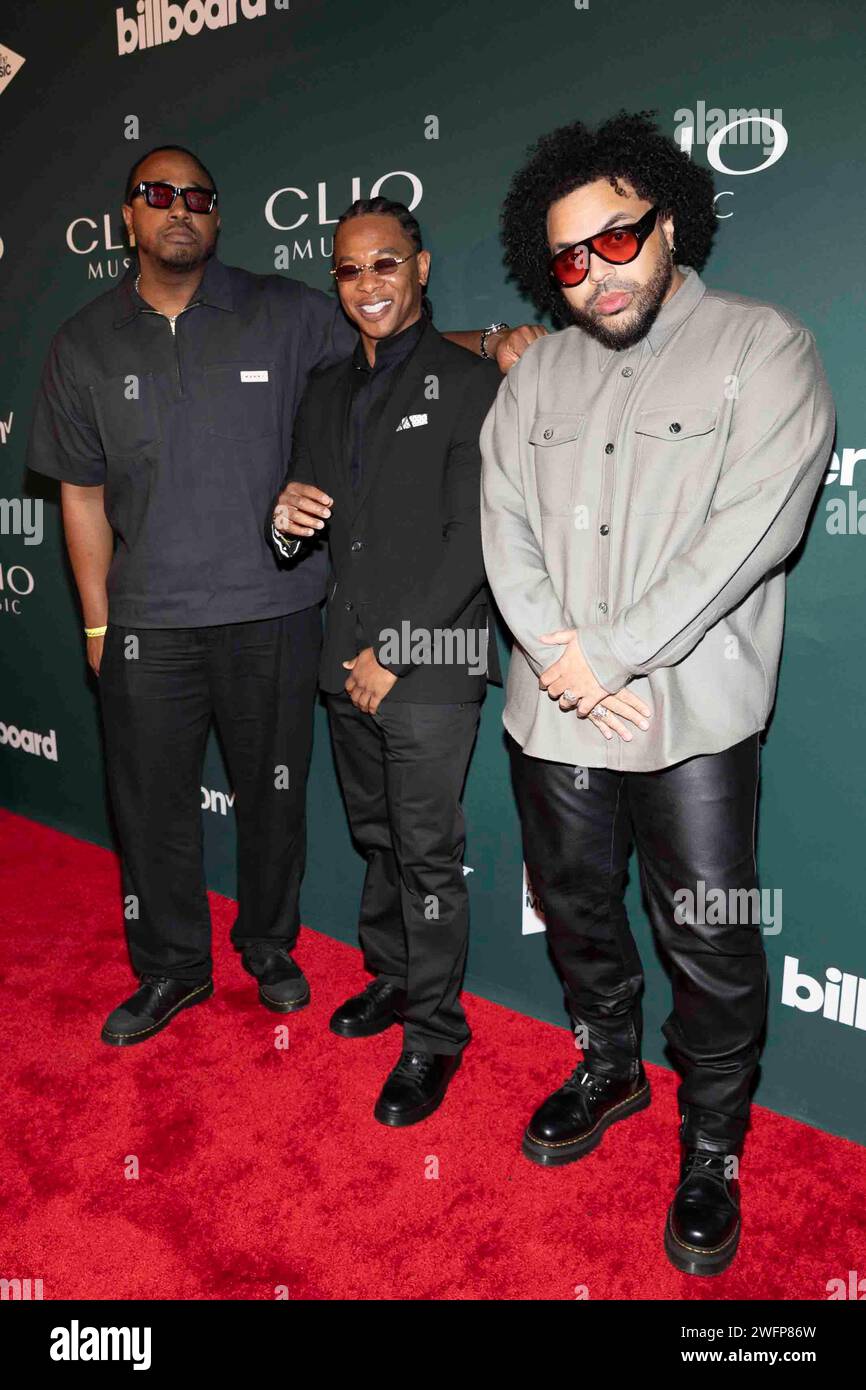 Los Angeles, USA. 31st Jan, 2024. Sermon Harper, Deyonte Davis and ...