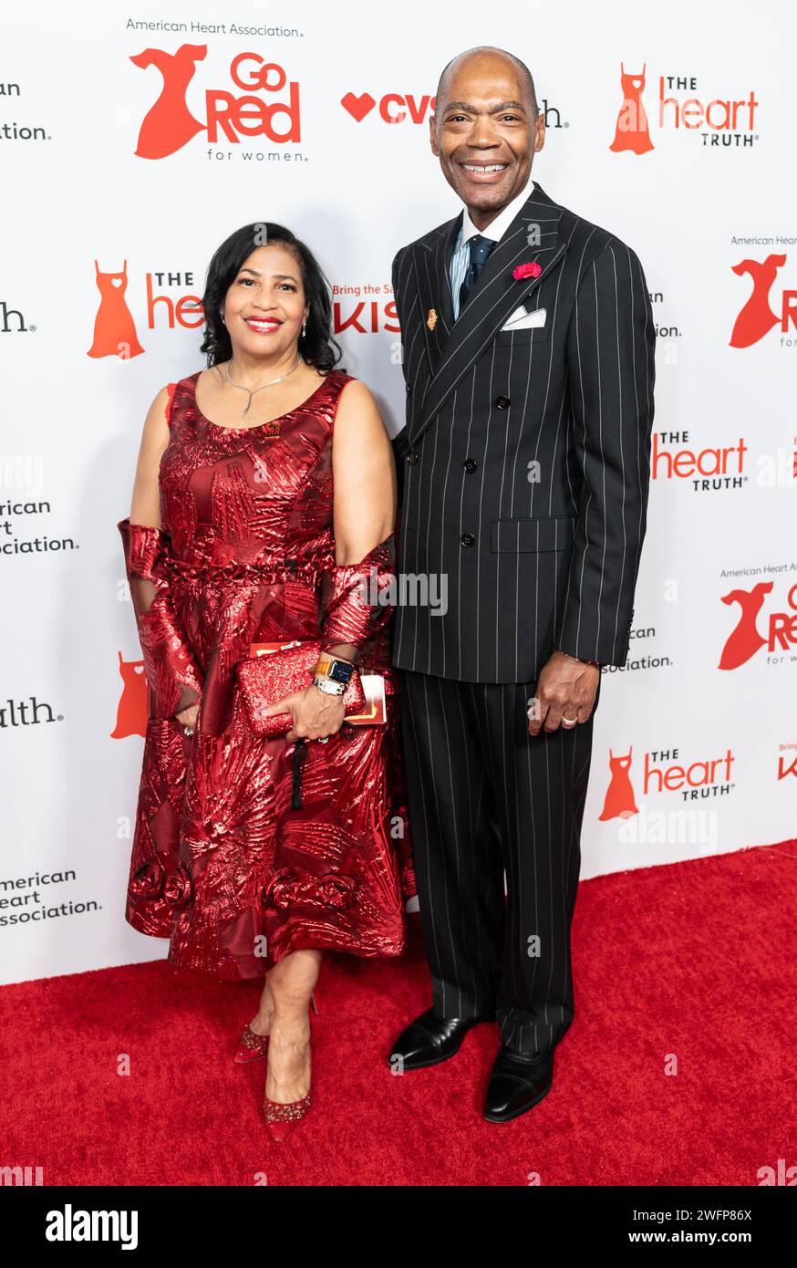 New York, USA. 31st Jan, 2024. Keith Churchwell, President elect of AHA ...