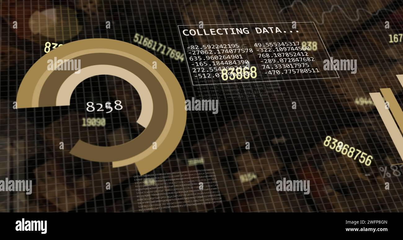 A digital data analysis concept is depicted Stock Photo - Alamy