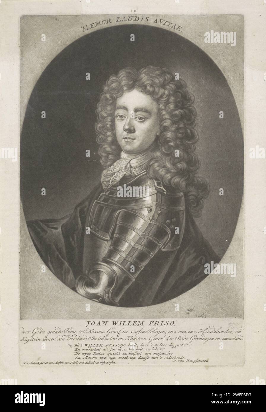 Portrait of Johan Willem Friso, Prince of Oranje -Nassau, Pieter Schenk ...