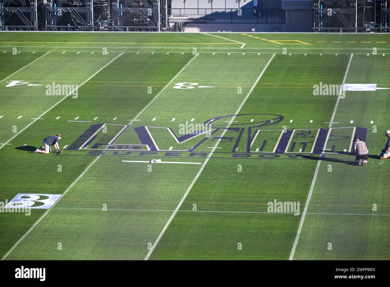 Allegiant stadium super bowl hi-res stock photography and images - Alamy