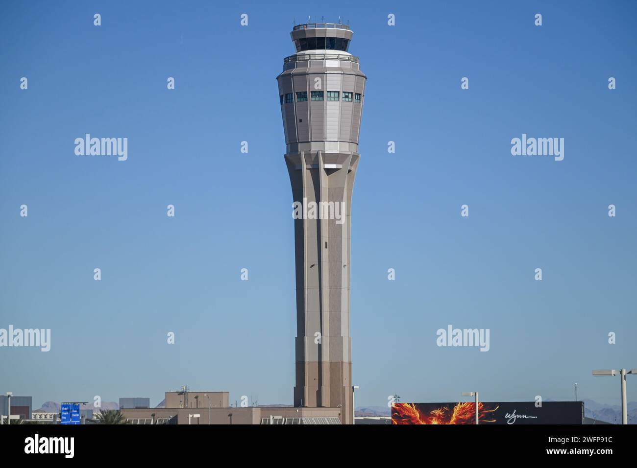 The control tower at Harry Reid International Airport, Tuesday, Jan. 30 ...