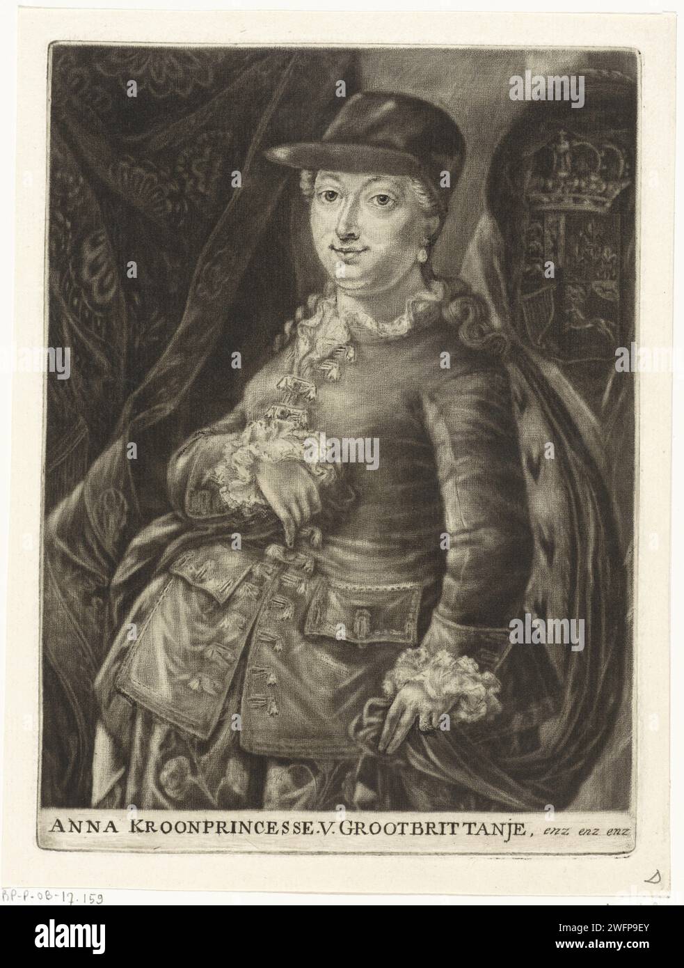 Portrait of Anna Stuart, Queen of England, John de Groot (II), 1698 ...