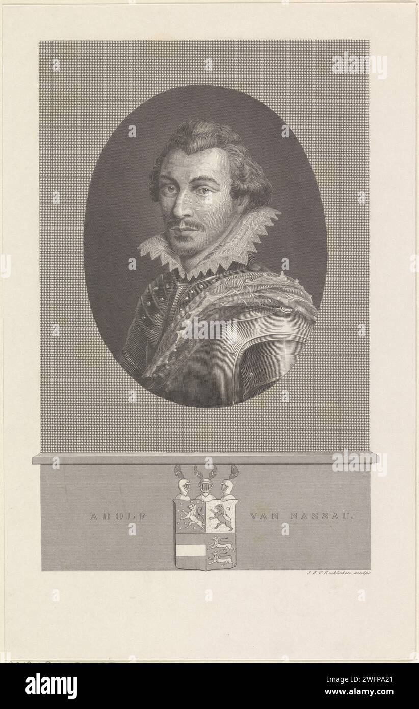 Portrait of Adolf, count of Nassau -Siegen, 1840 - 1884 print Portrait ...