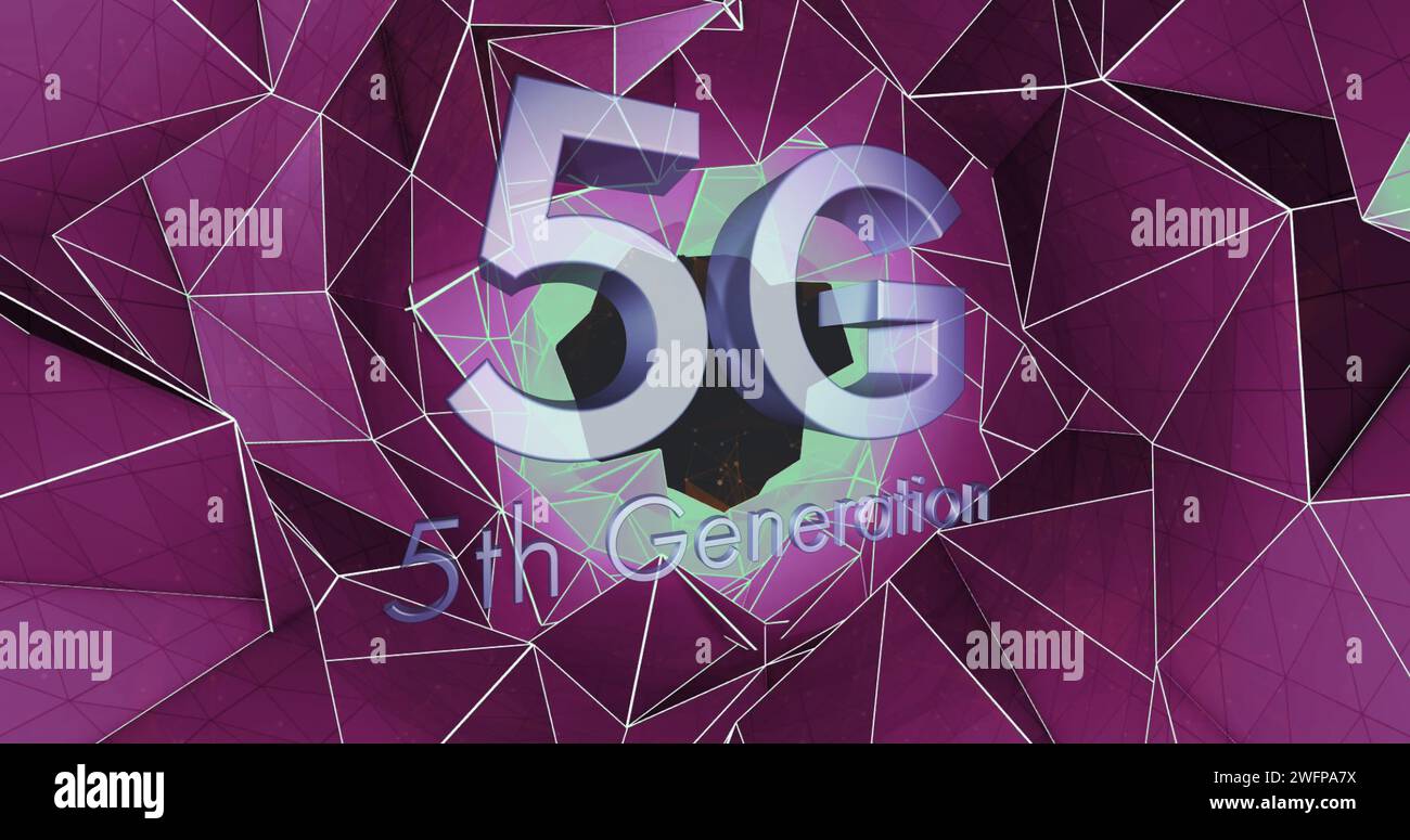 5g text animation over computer hi-res stock photography and images - Alamy