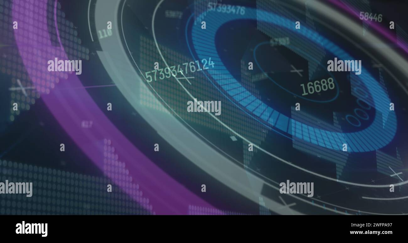 Digital animation changing numbers interface hi-res stock photography and images - Alamy