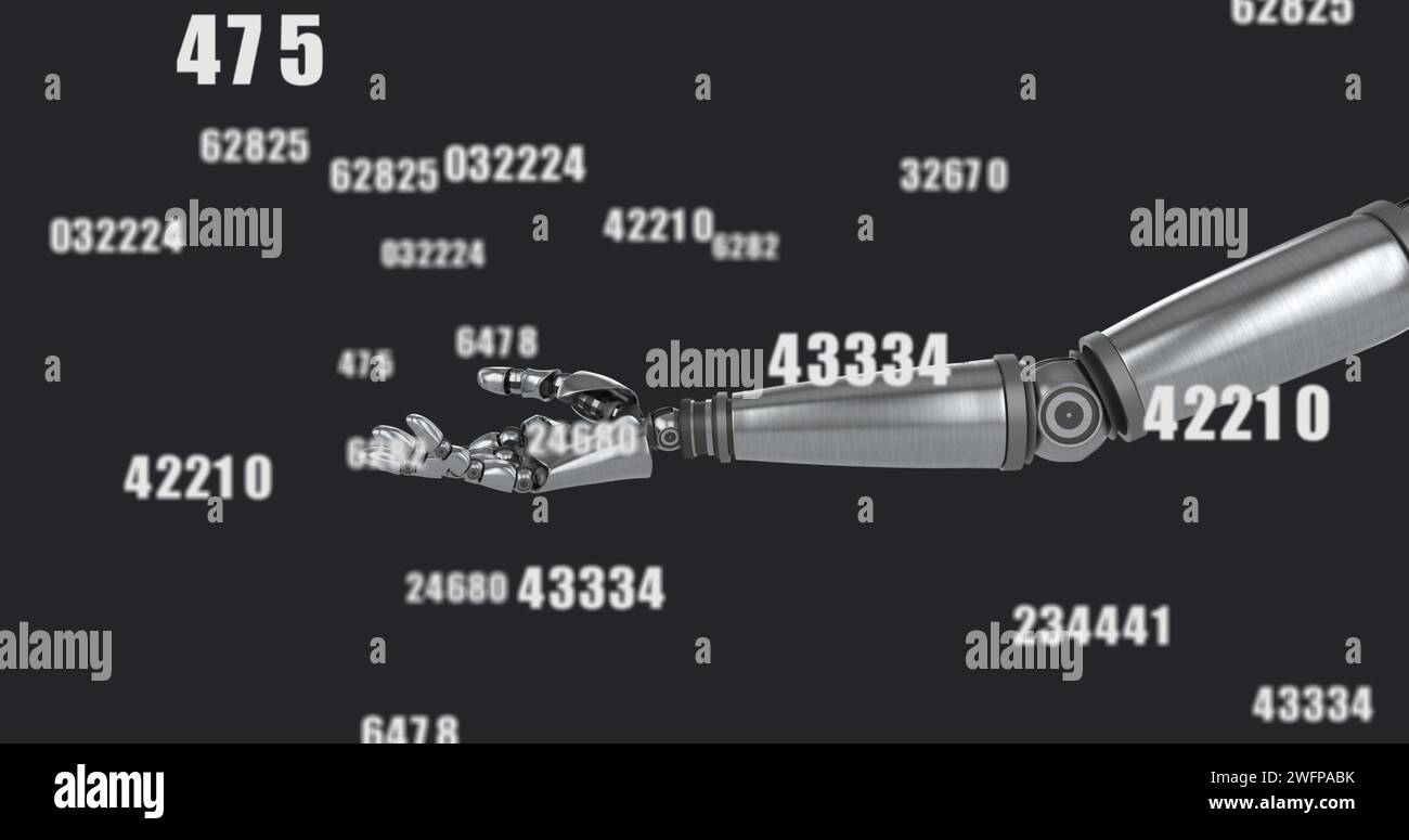 Animation robots arm cloud network hi-res stock photography and images - Alamy