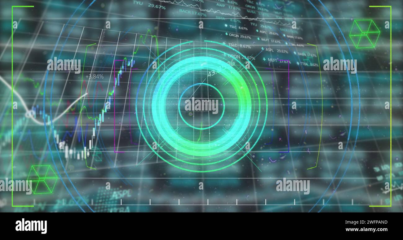 Image of scope scanning and financial data processing over grid in ...