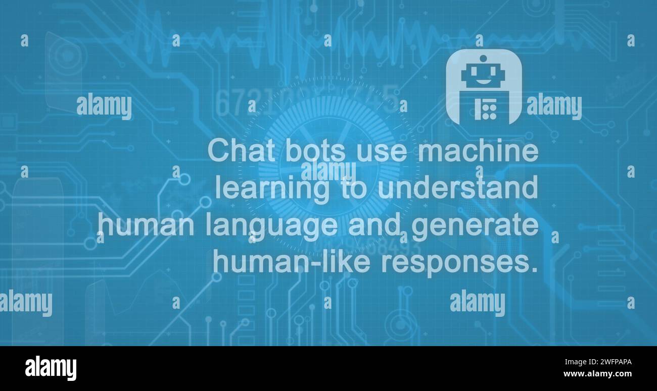 Image of ai text and icon and data processing Stock Photo - Alamy