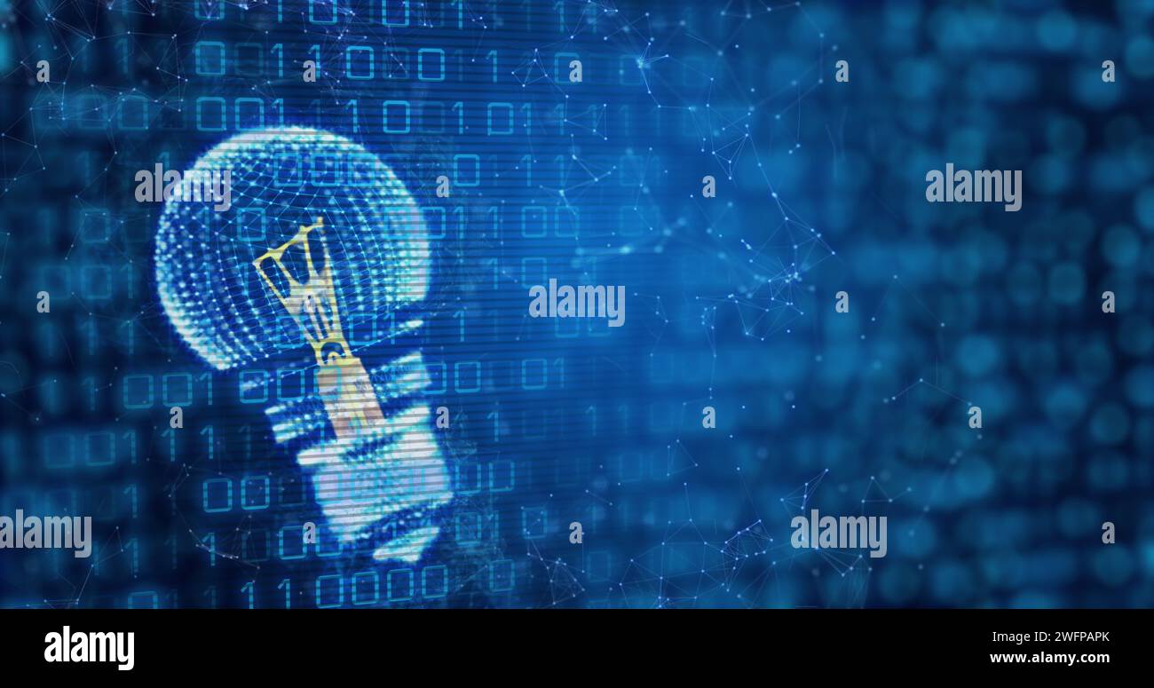 Image light bulb binary hi-res stock photography and images - Alamy