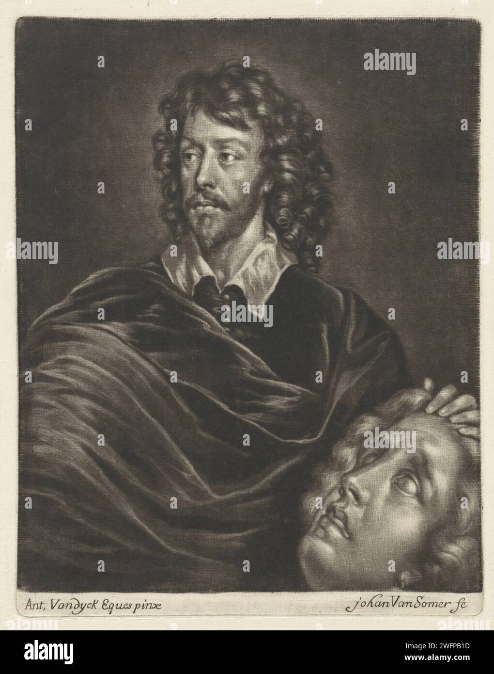 Portrait of Hubert Le Sueur, Jan van Somer, After Anthony Van Dyck ...