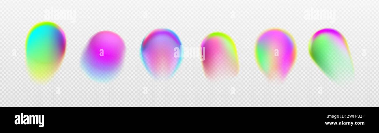 Neon lens light rainbow round Stock Vector Images - Alamy