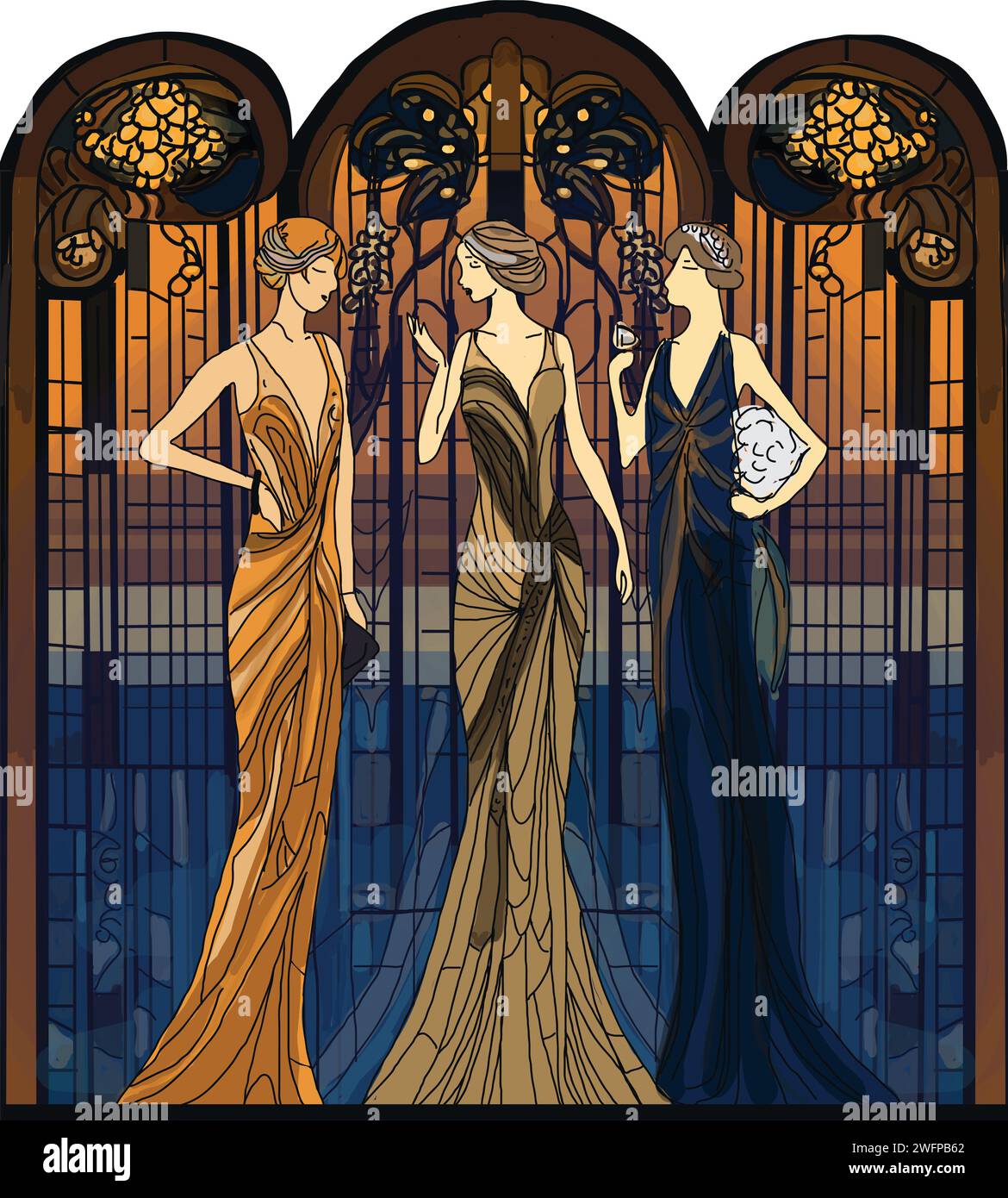 1920s Flappers Dancing Clipcart