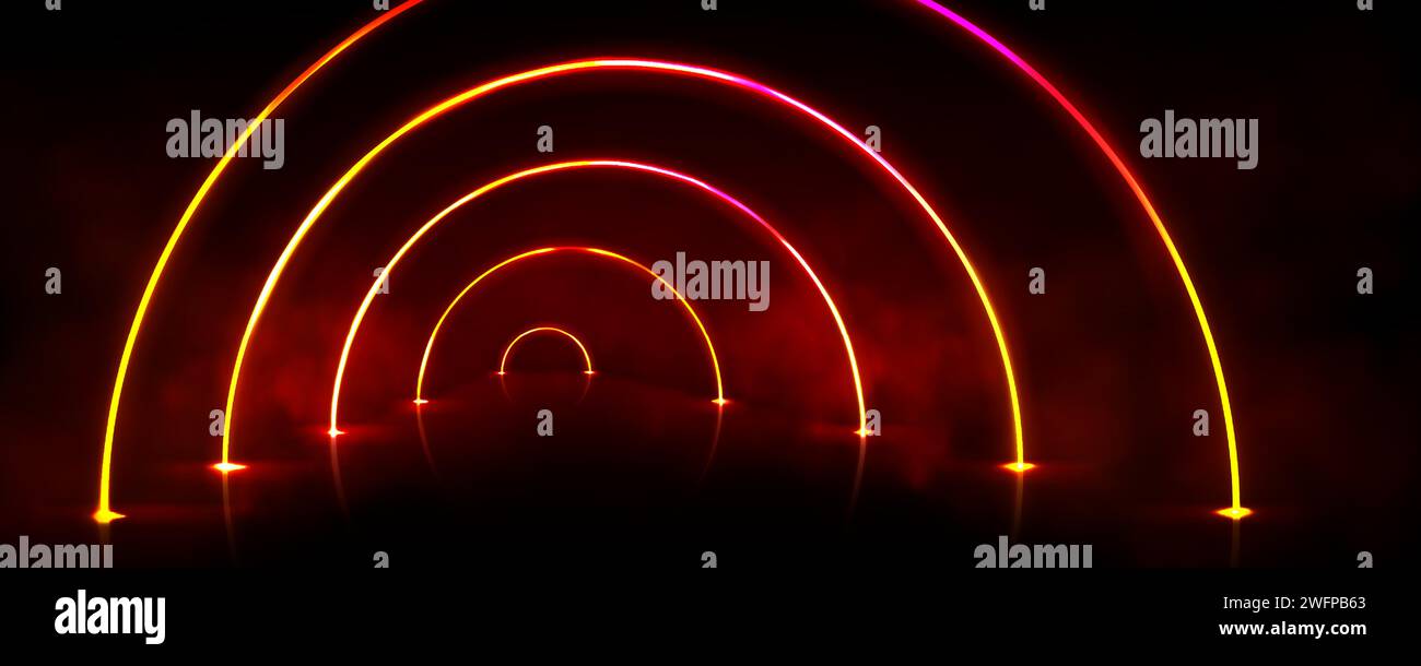 Led light black arch Stock Vector Images - Alamy