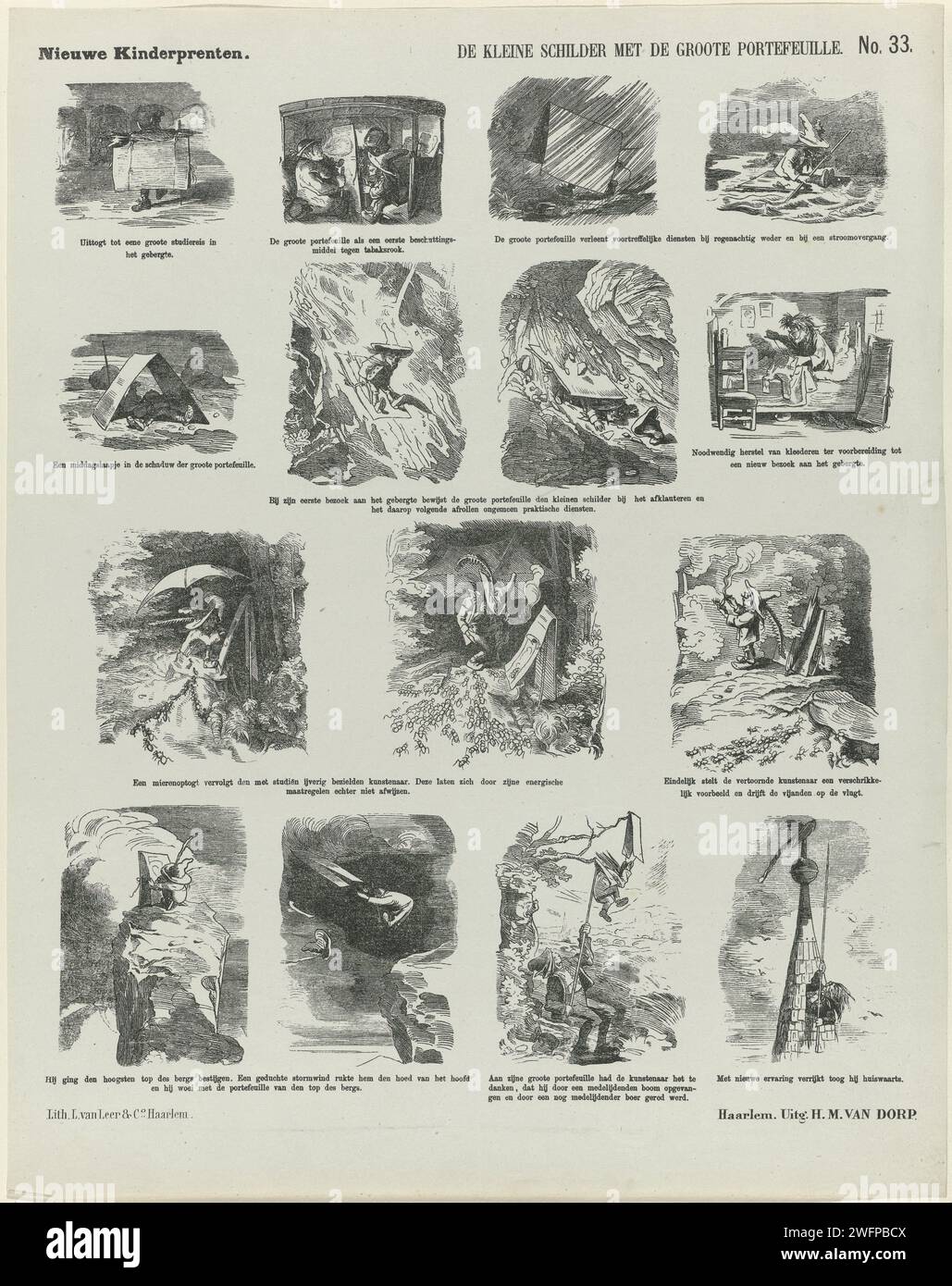 The little painter with the Groote Portfolio, 1872 - 1883 print Leaf ...