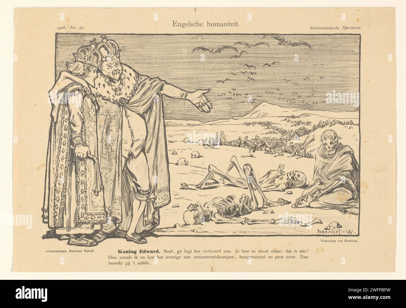 Cartoon on King Edward VII of the United Kingdom and the reign of his ...