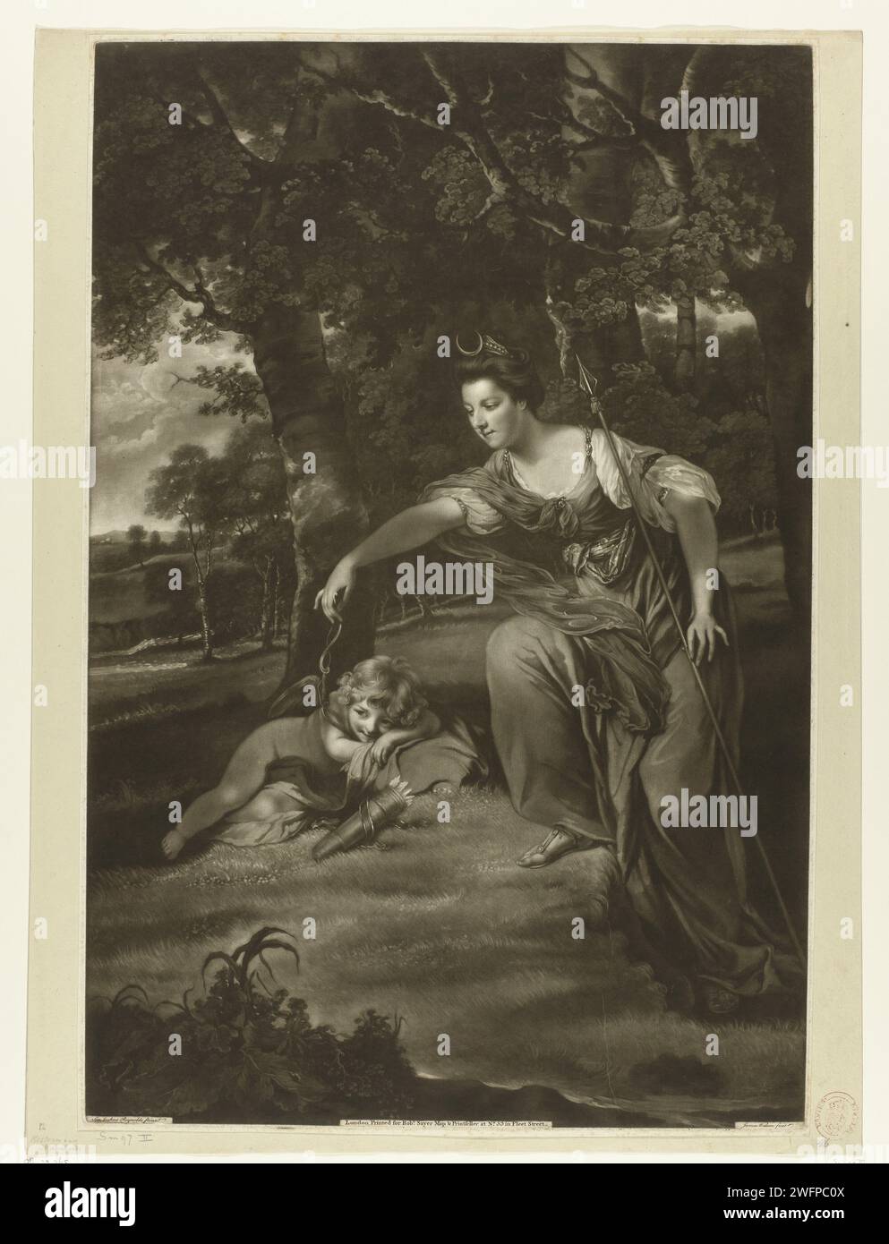 Portrait of Elizabeth Montagu and her son George as Diana and Cupido ...