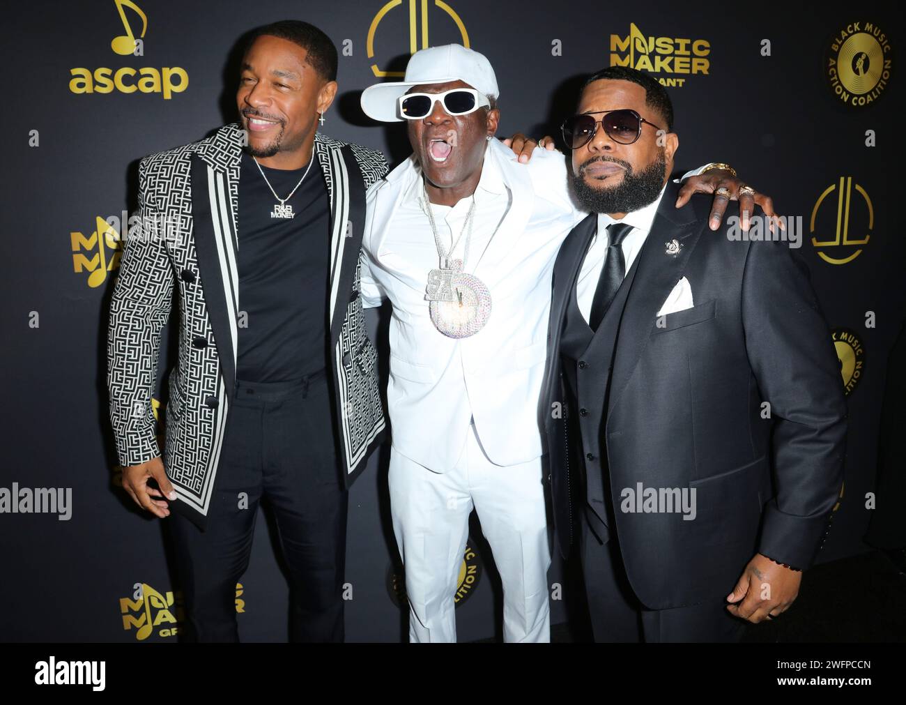 West Hollywood, USA. 31st Jan, 2024. Tank, Flavor Flav, Willie Prophet ...