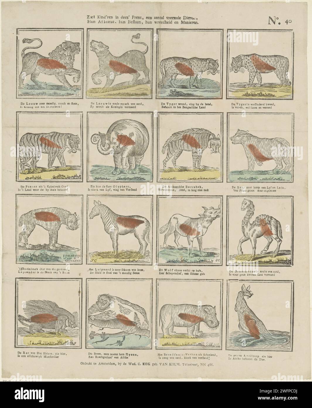 See Kind'ren in Deez 'print, a number of foreign animals, / their ...