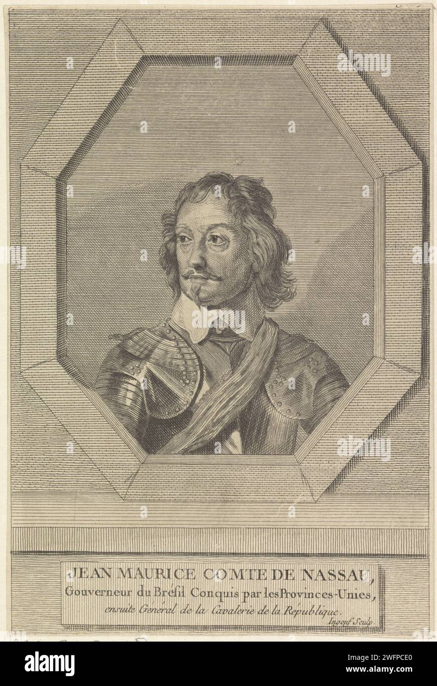 Portrait of Johan Maurits, count of Nassau-Siegen, c. 1770 - 1812 print Portrait of Johan ...