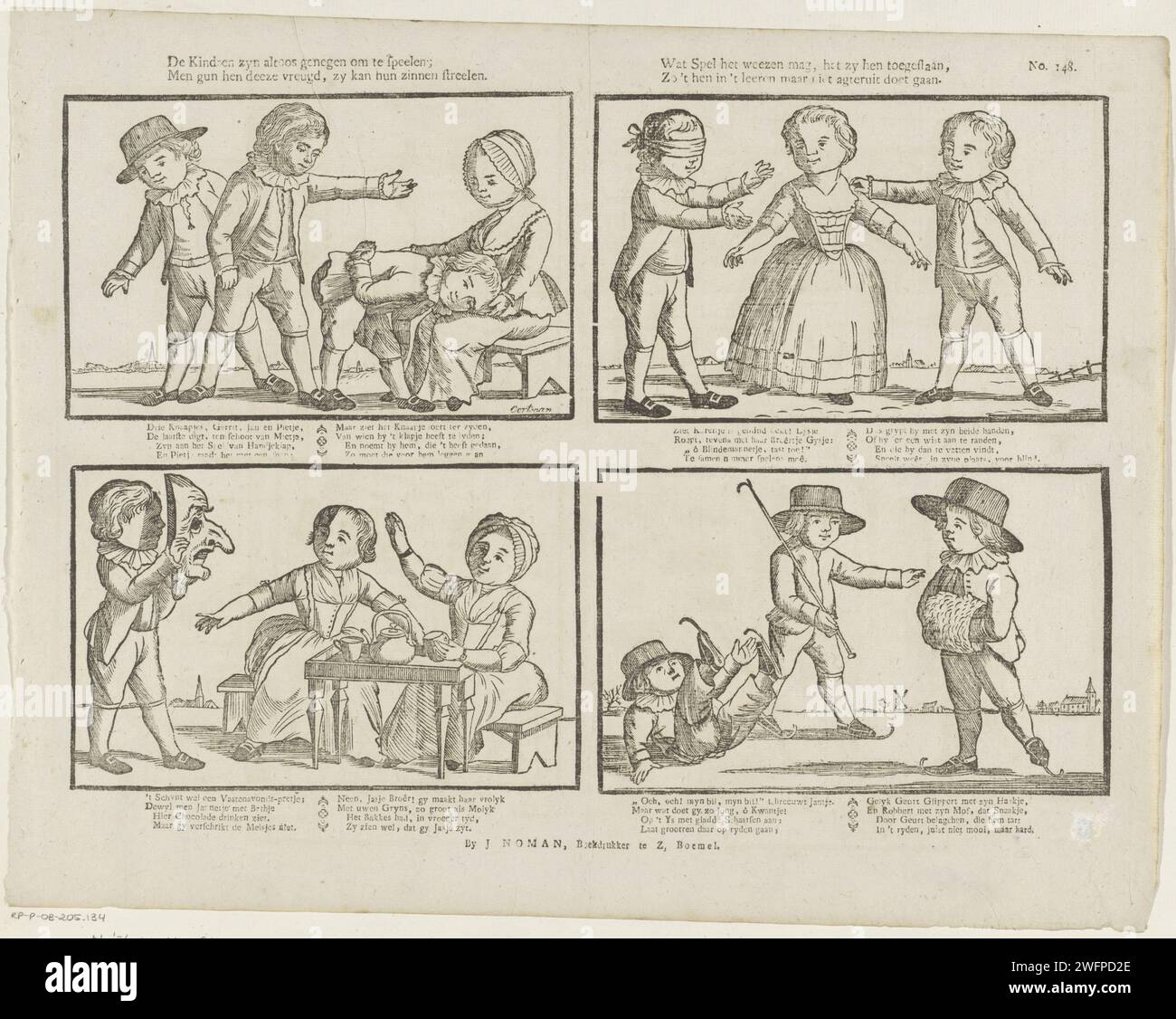 The child's are always fond of playing; / People wish them this joy ...