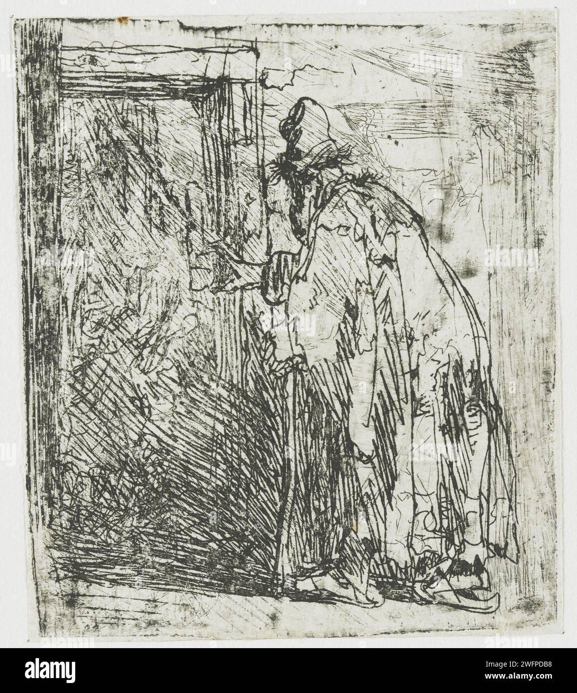 The Blindness of Tobit: A Sketch, Rembrandt van Rijn, c. 1629 print ...
