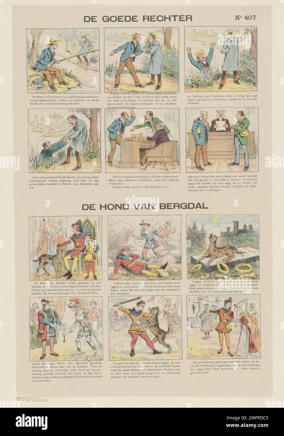 The Good Judge / De Hond van Bergdal, 1894 - 1959 print Leaf with 12 ...