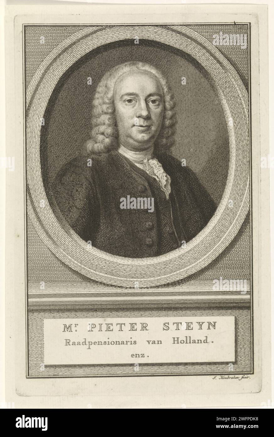 Portrait of Pieter Steijn, Jacob Houbraken, 1708 - 1780 print Bust to ...