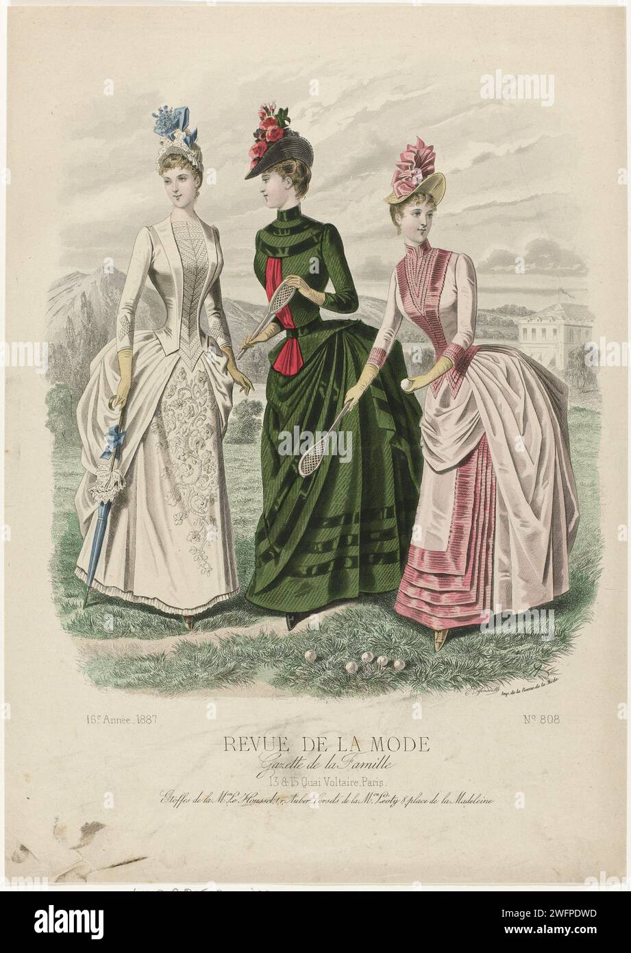 Fashion Review, Family Gazette, Sunday June 26, 1887, 16th year, No ...