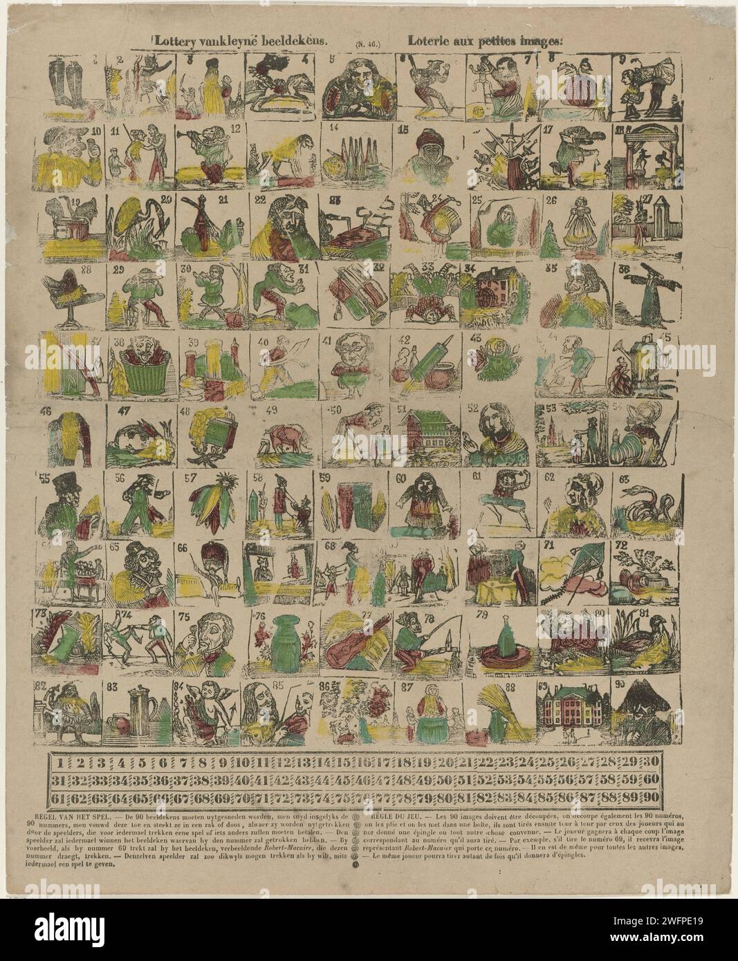 Lottery Van Kleyne Beelds / Loterie Aux Petites Images, 1856 - 1900 ...